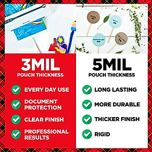 Scotch Thermal Laminating Pouches Premium Quality, 5 Mil Thick for Extra Protection, 20 Pack Business Card Size Laminating Sheets, Our Most Durable Lamination Pouch, 2.3 x 3.7 inches (TP5851-20)