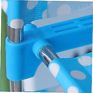 CAXUSD Floor to Ceiling Bookshelves Adjustable Bookshelf Adjustable Bookcase Shelf DIY Bookshelf DIY Bookcase Storage Rack Shoe Rack Combination Fall to The Ground Blue 8 Cube Bookcase