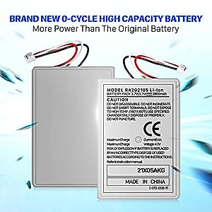PS5 Controller Battery, [2800mAh] High Capacity Replacement New 0 Cycle Li-ion Battery for Sony Playstation 5 Dualsense Controller CFI-ZCT1 W B U Replace PS5 LIP1708 Battery Pack with Tool Kit