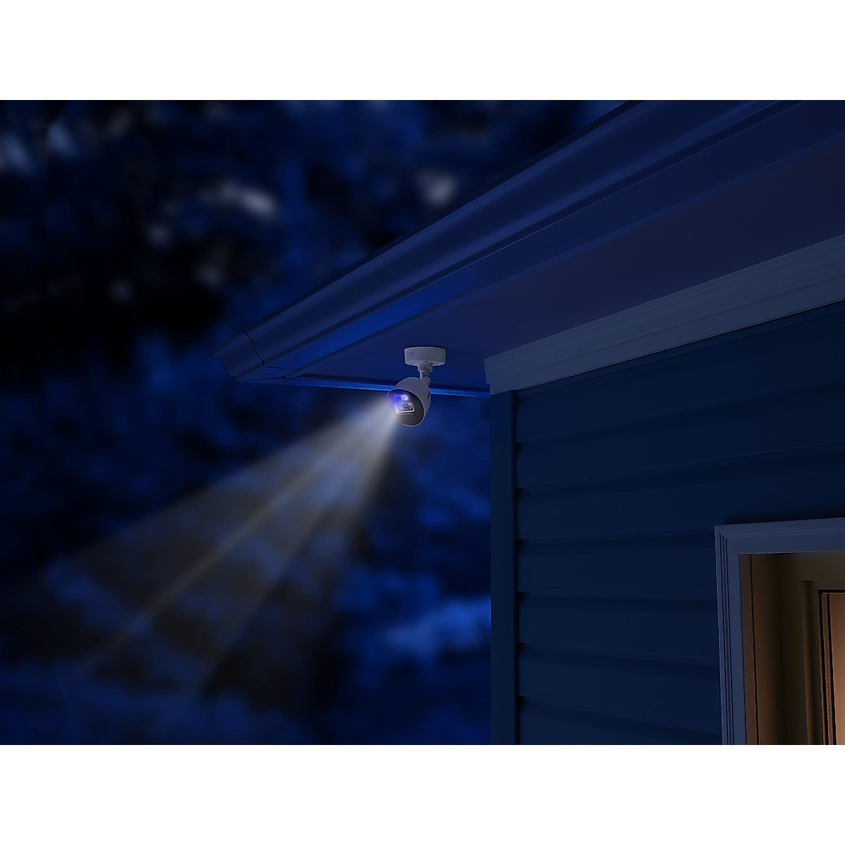 Lorex C884DA Indoor/Outdoor 4K Ultra HD Smart Deterrence CVI Wired Bullet Security Camera, Color Night Vision, Dual Warning LED Lights, Siren, Camera Only (M. ) (Renewed)