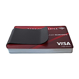 TUCK GEAR Black Money Clip for Men with Reinforced Bill and Card Holder Strength, Large Capacity Storage, Slim Front Pocket Minimalist Carry, Travel Friendly