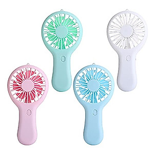 Aozhen Handheld Fan Battery Operated Portable Fan Small Fan with Adjustable 3 Speeds Rechargeable Battery Powered Fan Desk USB Mini Personal Fan for Traveling Outdoor Room