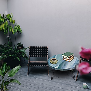 Large Resin Tray Molds, MYKASEN 19 Inch Round Epoxy Resin Table Mold with 3Pcs Table Legs, Thick Silicone Tray Molds for Charcuterie Board River Table Resin Casting DIY Art Home Decor