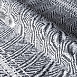 Belizzi Home Peshtemal Turkish Towel 100% Cotton Chevron Beach Towels Oversized 36x71 Set of 6, Beach Towels for Adults, Soft Durable Absorbent Extra Large Bath Sheet Hammam Towel - Charcoal Grey