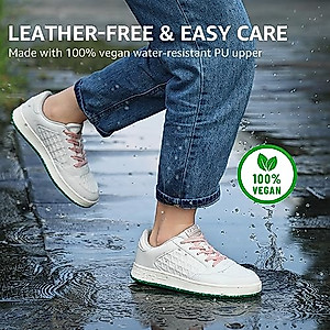 STQ Skate Shoes for Women Black Sneakers Fashion Lace Up Skateboard Shoes Comfortable Non Slip Graphite Black Size 7