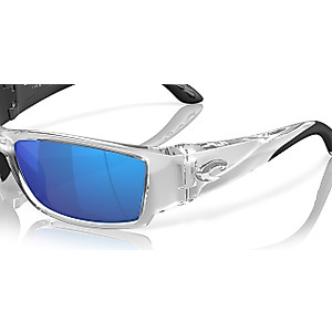 Costa Del Mar Man Sunglasses Silver Frame, Blue Mirror Lenses, 61MM