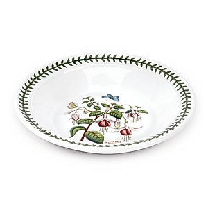 Portmeirion Botanic Garden Soup Bowl | Set of 6 Bowls with Assorted Motifs | 8.5 Inch | Made from Fine Earthenware | Microwave and Dishwasher Safe | Made in England