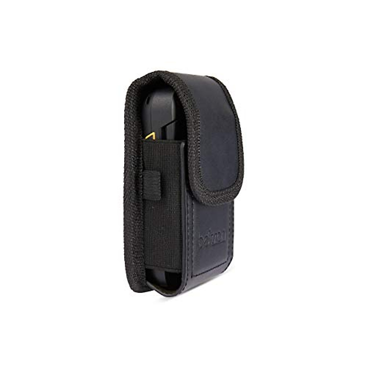 BELTRON Vertical Leather Pouch for DuraXE Epic E4830, DuraXV Extreme E4810, DuraXE E4710, DuraXV LTE E4610, Sonim XP3, XP3plus Features: Heavy Duty Belt Loop, Metal Belt Clip & Dual Magnet Closure