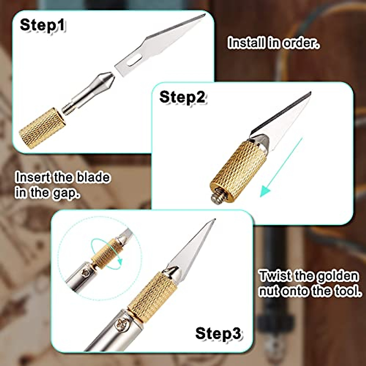 19 Pieces Electric Hot Knife Cutter Tool, Multipurpose Hot Knife Stencil Cutter with Metal Stand, 14 Pieces Blades, 3 Pieces Chuck Sleeves for Cutting Carving Soft Thin Foam Making Stencils