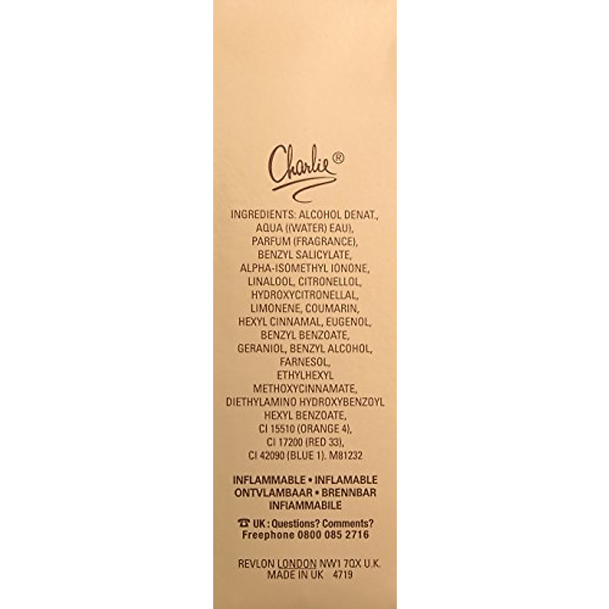 Charlie Gold by Revlon for Women, Eau De Toilette Spray, 3.3 Ounce (100 ml)