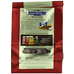 Ghirardelli Dark Assorted Chocolate Squares XL Bag, 16.71 oz.