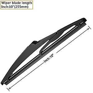 AUTOBOO 10 Rear Windshield Wiper Blade Replacement For Toyota RAV4 2013 2014 2015 2016 2017 2018 -High Performance Original Equipment Replacement OE:85242-42040