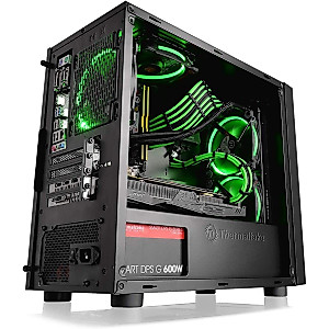 Thermaltake Versa H17 Black SPCC Micro ATX Mini Tower Gaming Computer Case CA-1J1-00S1NN-00