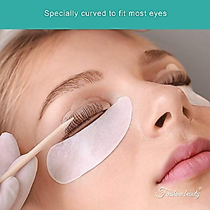 Fenshine 100 Pairs Eyelash Extension Eye Pads Lint Free Hydrogel Eye Patches Professional Under Eye Gel Pads for Lash Extensions Supplies (100 Pairs) …