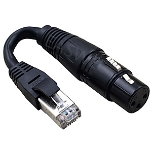DMX Cable Adapter RJ45 to XLR 3 Pin Female Cable