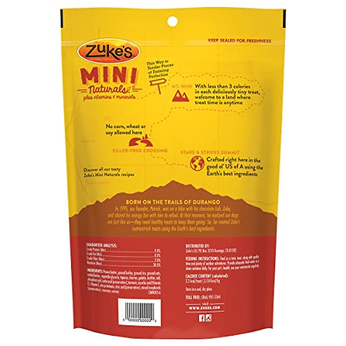 Zuke's Zuke’s Mini Naturals Training Dog Treats, Peanut Butter & Oats Recipe, Tender Mini Bites with Vitamins & Minerals, Adult Dog Treats, 16 OZ (Pack of 2), 16 Ounce (Pack of 2)