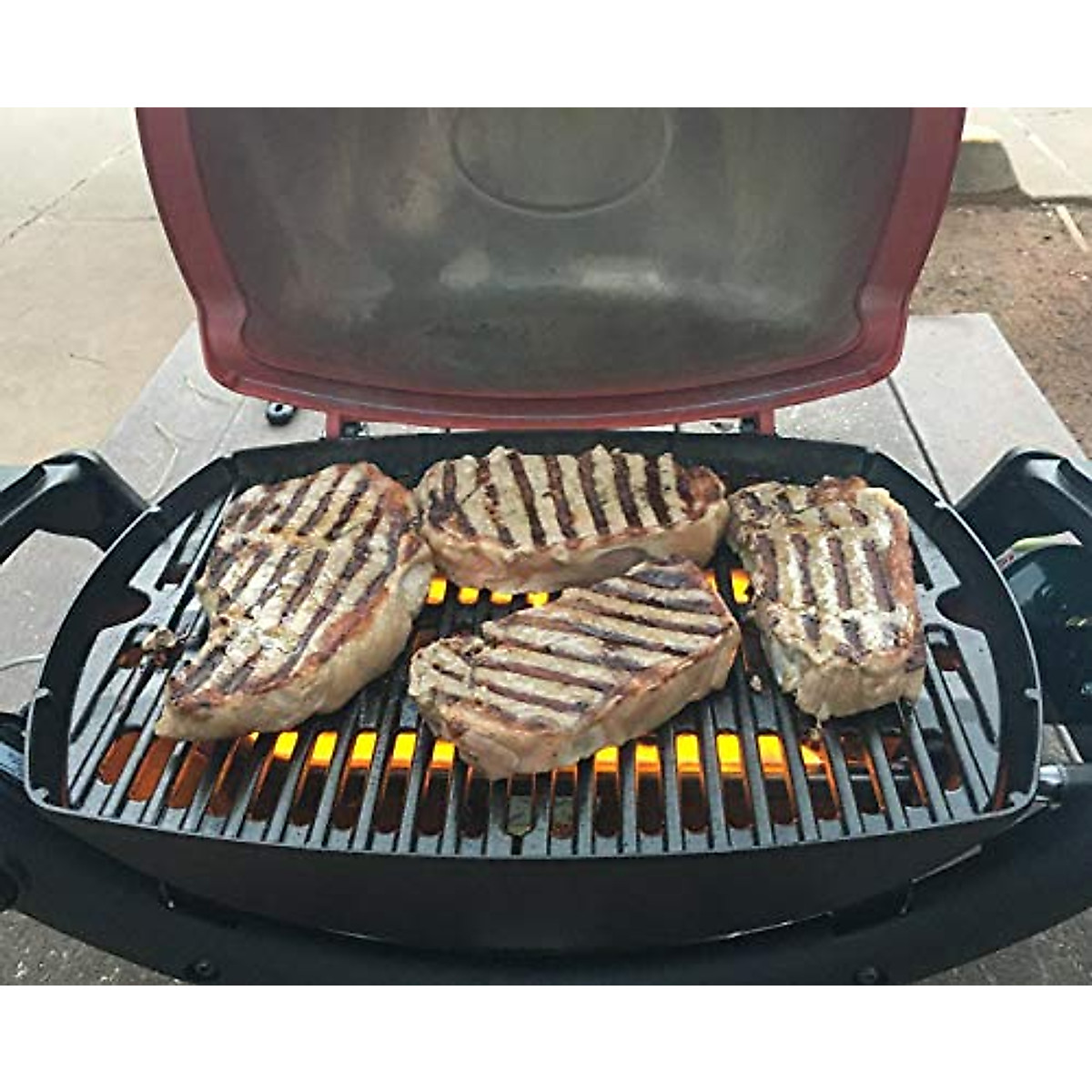 60040 Grill Burner Tube for Weber Q100, Q120, Q1000, Q1200, Baby Q, 17 inches Stainless Steel Burner Tube Replacement for Weber 50060001, 51010001,51060001,69957,41657