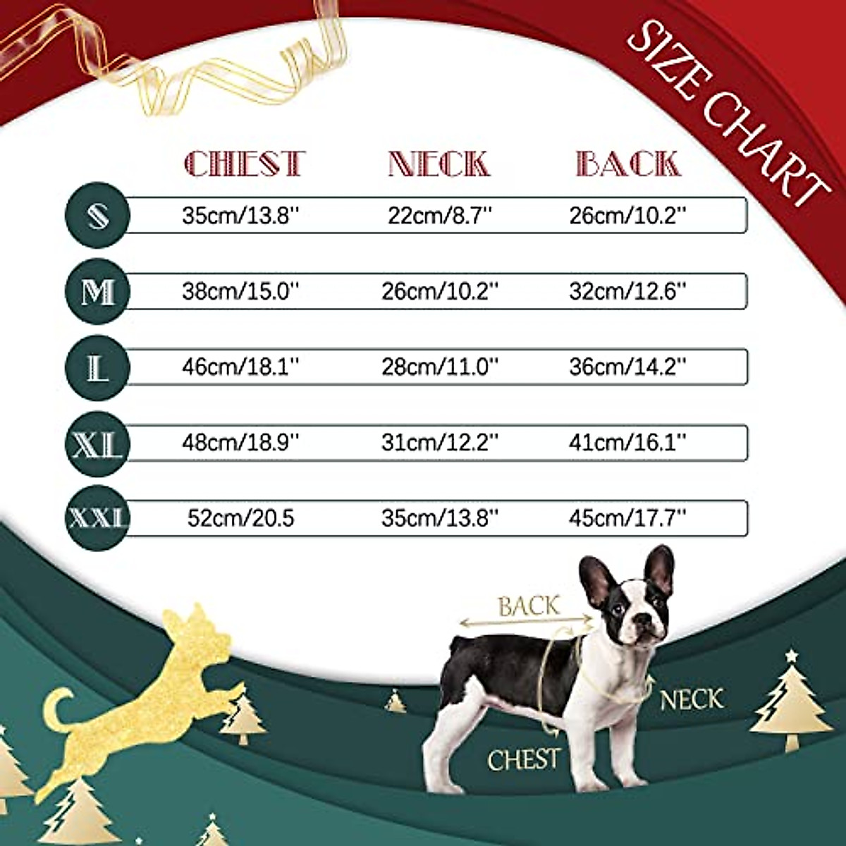 Kuoser Dog Christmas Sweater, Knitted Pet Sweater with Xmas Tree Pattern, Warm Winter Puppy Clothes for Small Medium Dogs Cats Soft Sweater Clothing for Girls Boys Red S-2XL (Red XXL)