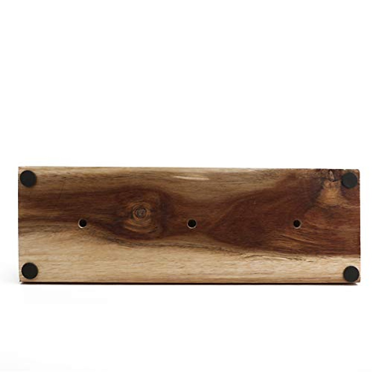 Resafy Magnetic Knife Holder Acacia Wooden Magnetic Knife Block Holder Rack Magnetic Universal Stands with Strong Enhanced Magnets Strip Kitchen Storage Cutlery Large Organizer 12 X 10