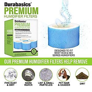 Durabasics 4 Pack of Premium Humidifier Filters - Compatible with Honeywell Humidifier Filter HAC-504, HAC-504AW & Honeywell Filter A - Replacement for Honeywell Humidifier Filters Replacement Filters