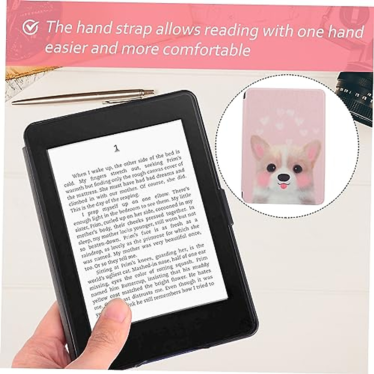 VOSAREA Protective case ereaders e- Book Cover case for e- Book ebook Reader case Protective Cover for e-Reader e-Book Protective Cover e-Reader case Protection Cap Wake Imitation Leather