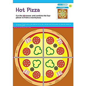 Play Smart My First Cutting Book 2+: Preschool Activity Workbook With 70+ Stickers for Children With Small Hands Ages 2, 3, 4: Basic Scissor Skills (Mom’s Choice Award Winner)