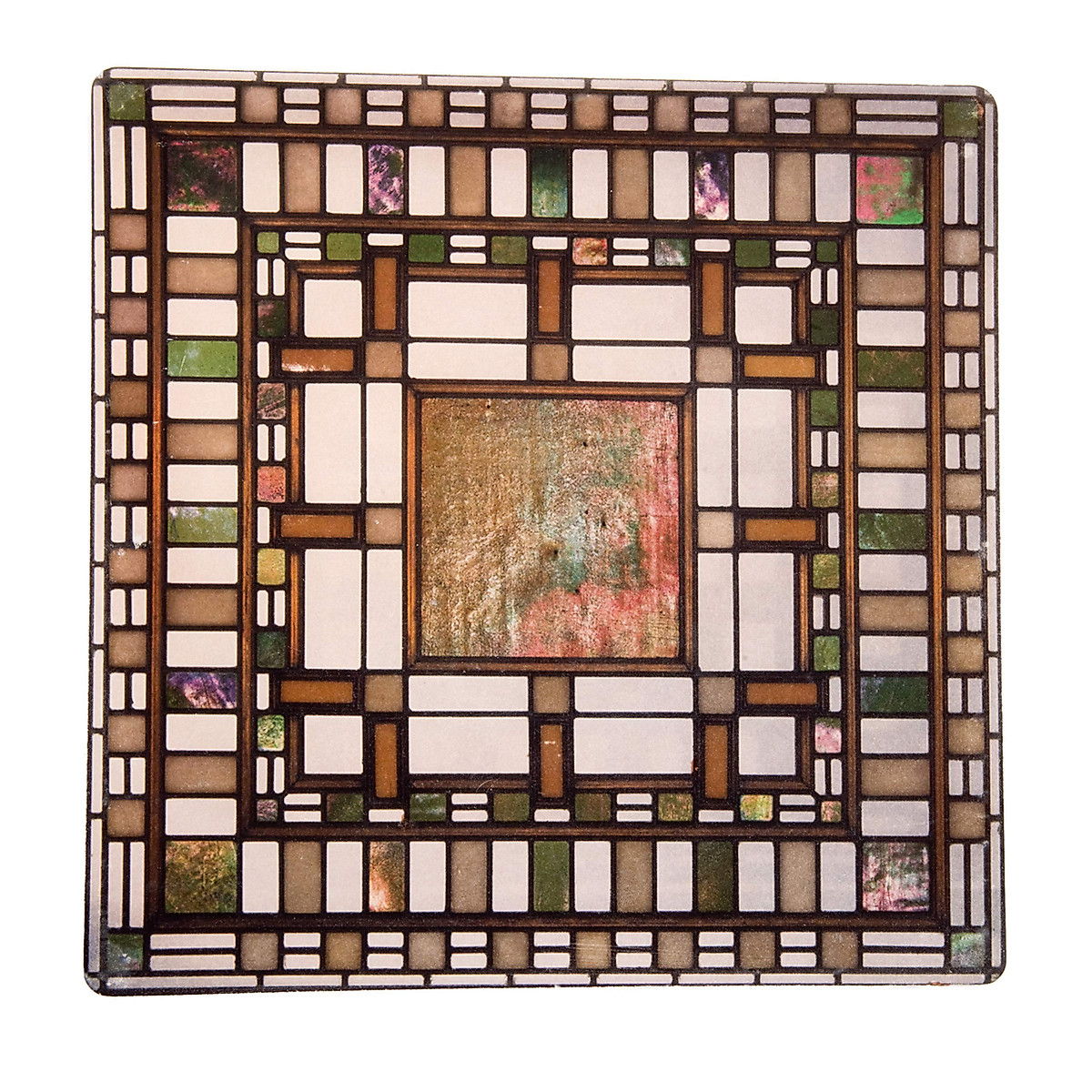 CoasterStone Frank Lloyd Wright Darwin D. Martin House Pier Trivet, One Size, Multicolor
