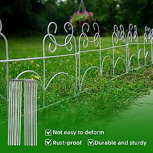 Luijnbn 30 Pack Lawn Staples, Premium Garden Landscape Staples, Galvanized Heavy-Duty Gauge Stakes, U-Shaped Tent Stakes, Anti-Rust Fence Netting Pins Ground Spikes, Sod Pins