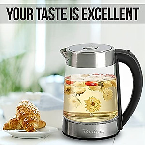 BARITON 3 in 1 water kettle/TEA MAKER/coffee maker MODEL BTM-1780GS Electronic sensor touch control panel with display, powered by strix technology safer by design