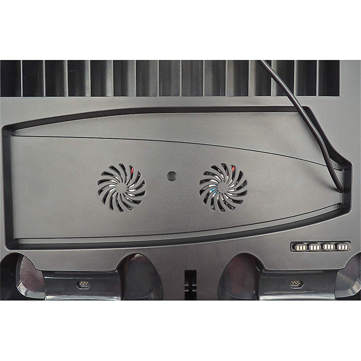 Vertical Stand for Playstation 5 for PS5 DE/UHD Vertical Stand with Cooling Fan Charging Dock Station Game Rack Fashion Gifts