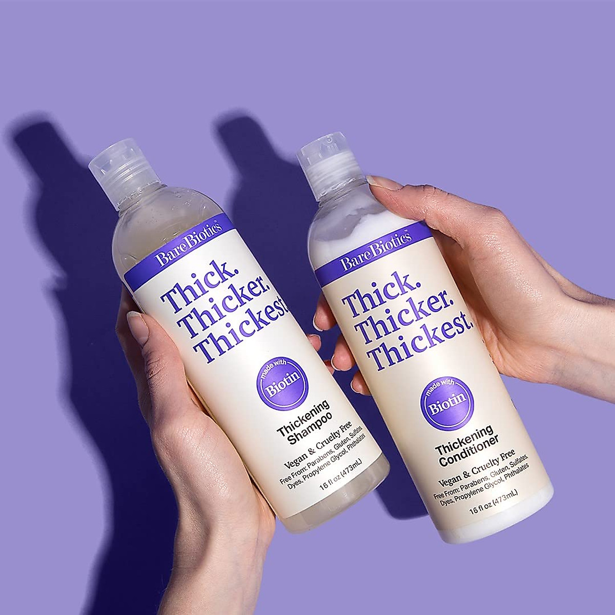 BARE BIOTICS Thick. Thicker. Thickest. Thickening Conditioner, 16 fl. Ounces