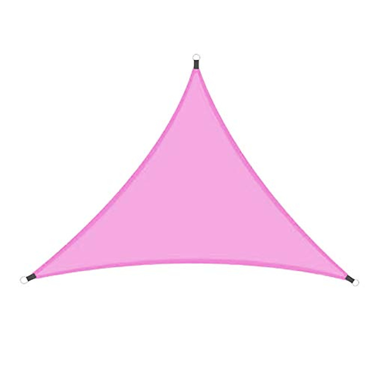 JYCAR Triangle Awning Shelter, Waterproof Sun Shade Sail Canopy, Durable Polyester Garden Shading Net with 3pcs 6.5FT Ropes, for Outdoor Patio Garden (Pink, 9.8 x 9.8 x 9.8 ft)