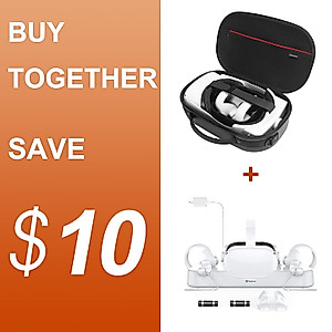 Smatree Charging Dock with Adapter and Elite Strap with 10000mah Battery and Carry Case Combination Set
