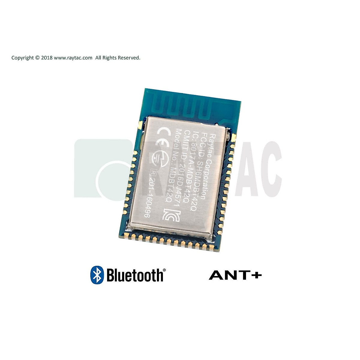 MDBT42Q-P512KV2 Nordic nRF52832 Solution Chip ANT 32 GPIO Bluetooth Module BT5.2 FCC IC CE Telec KC SRRC (3pcs Pak)
