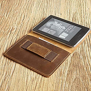 Genuine Leather 2021 Kindle Paperwhite 5 case / 2018 Kindle Paperwhite 4 case (Handmade & Can Not Auto Wake/Sleep) K01-4&5 - Brown