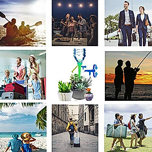 Update Automatic Plant Watering Devices, Universal Self Watering Spikes with Slow Release Control Valve Switch System Suitable for All Bottles, Vacation Drip Irrigation Watering Gardens& Lawn (12PCS)