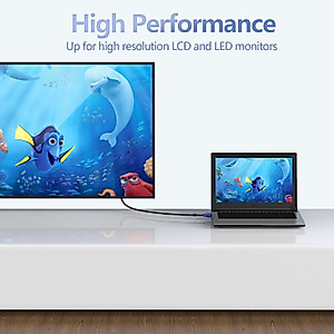 Weduda VGA to VGA Video Cable 6 feet/1.8m, 15 pin 1080P Full HD Male to Male Monitor Cable for Computer PC Laptops TV Projectors to Monitor Screen Projector with VGA Plug Port