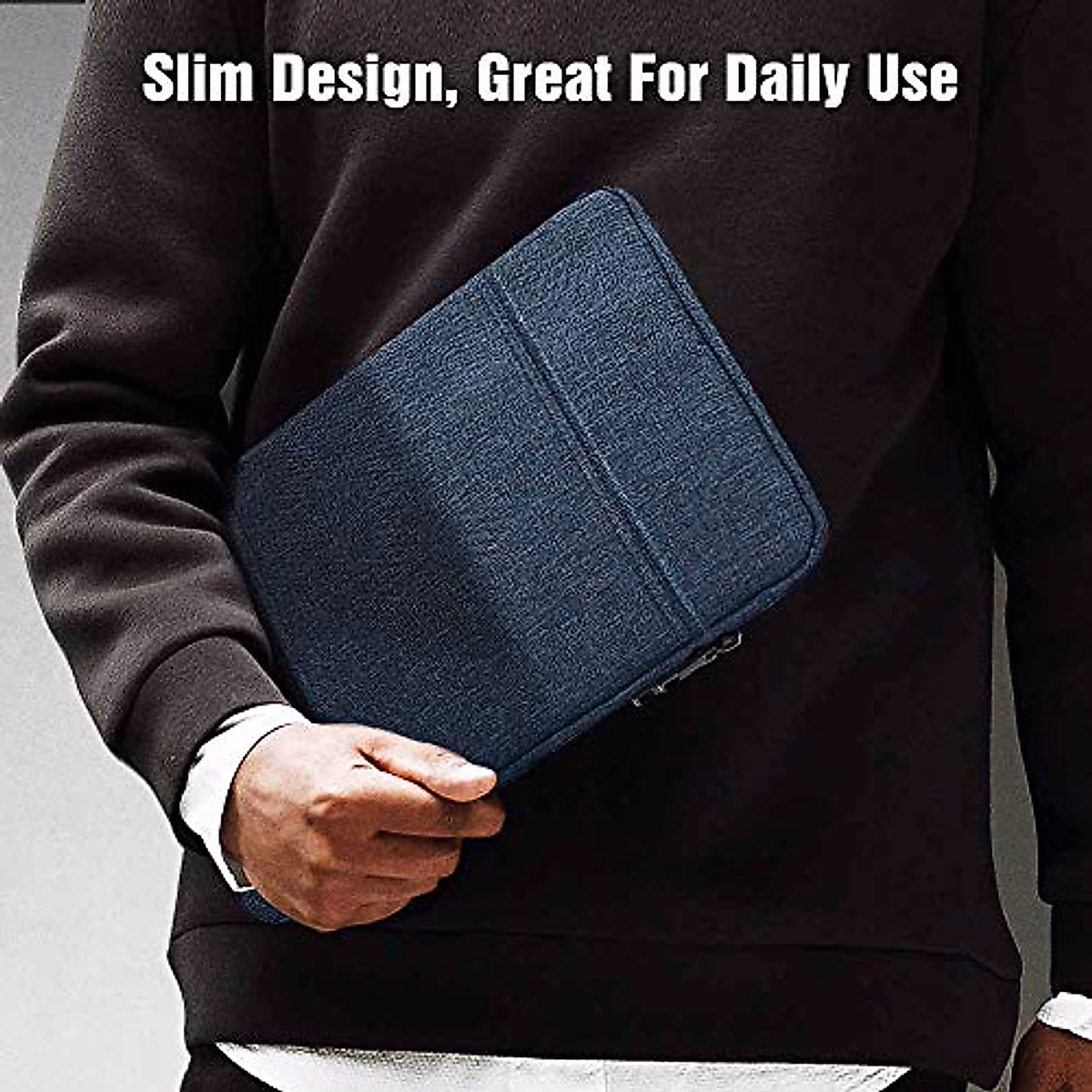 TiMOVO 9-11" Tablet Sleeve Case for iPad 10.2 2021-2019, iPad 10th Generation 2022, iPad Air 5/4 10.9, iPad Pro 11 2022-2018, Galaxy Tab S9/S8/A8/A7 2023, Protective Bag Fit Smart Keyboard, Space Gray