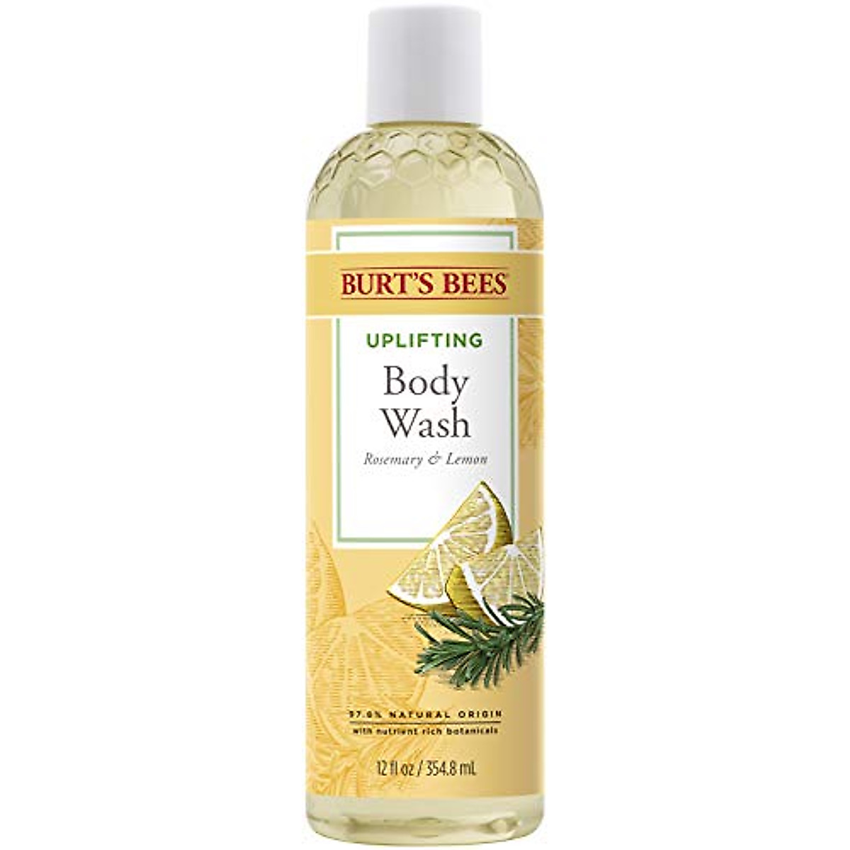 Burts Bees Rosemary & Lemon Body Wash, 12 Oz - Pack of 3 (Package May Vary)