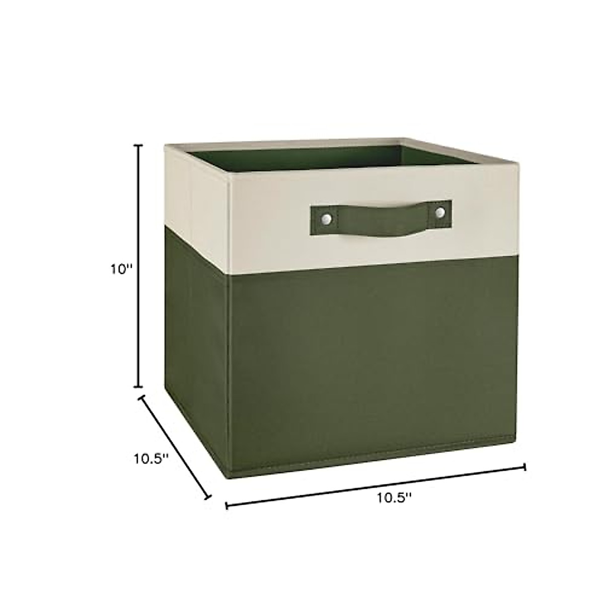 RiverRidge Kids 2pc 10.5in Two-Tone Folding Storage Bin Set - Olive