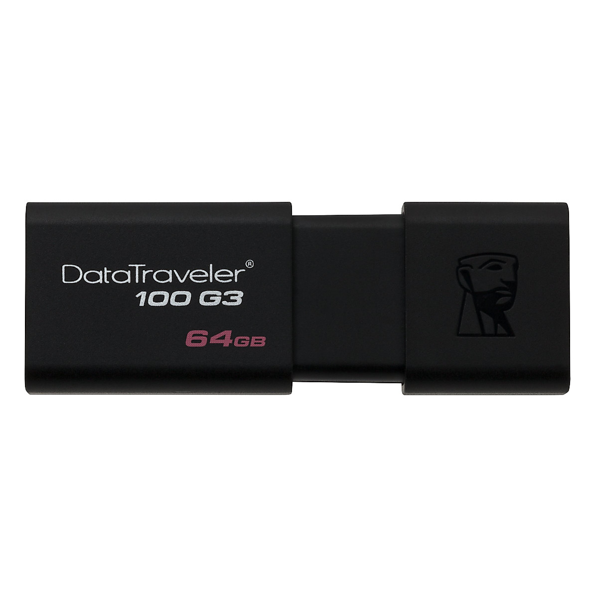 Kingston 64GB USB 3.0 Black DataTraveler 100 G3 3 Pack DT100G3/64GB-3P