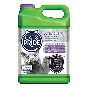 Cat's Pride Max Power UltraClean Low-Tracking Multi-Cat Clumping Litter 15 Pounds, Fresh Scent