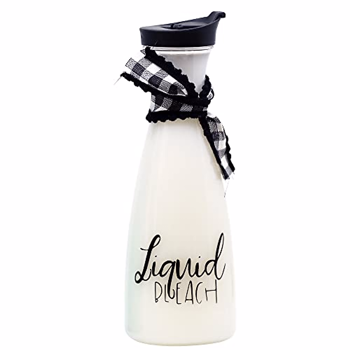 AMP Premier Products Decorative Laundry Detergent Dispenser Bottle - for Laundry Liquid Bleach, Soap, Fabric Softener - Light, Shatterproof Containers, Easy Pour Function - Laundry Room Organization