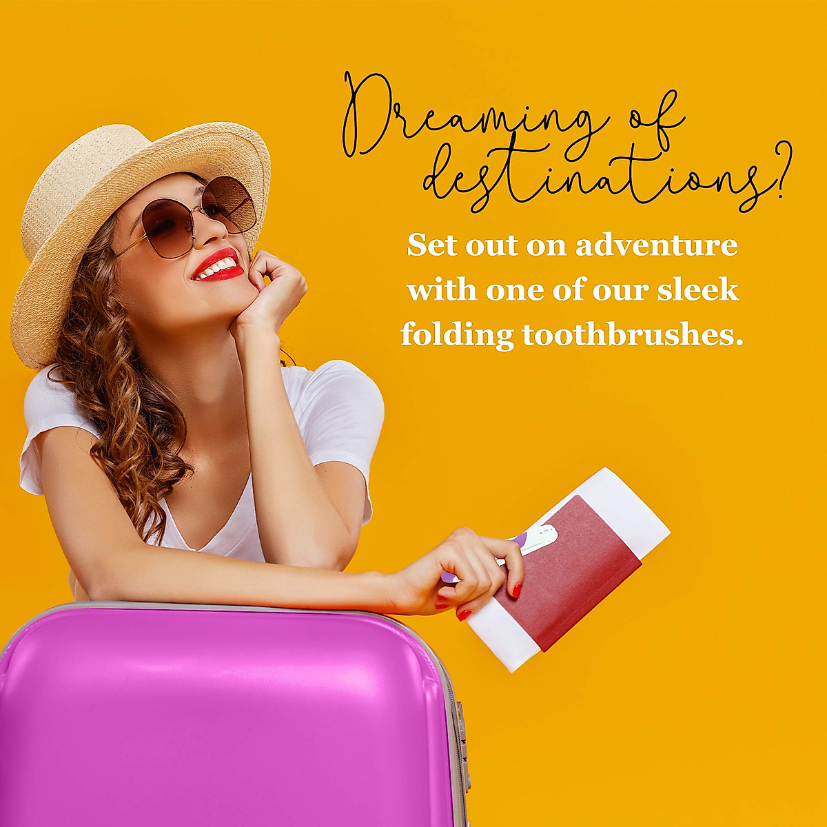 Bulk Travel Toothbrushes, Individually Wrapped Portable Toothbrush, Manual Disposable Travel Toothbrush Set for Adults, Medium Soft Large Head, Multi Color Travel Toothbrush Kit (50 Pack-Medium)