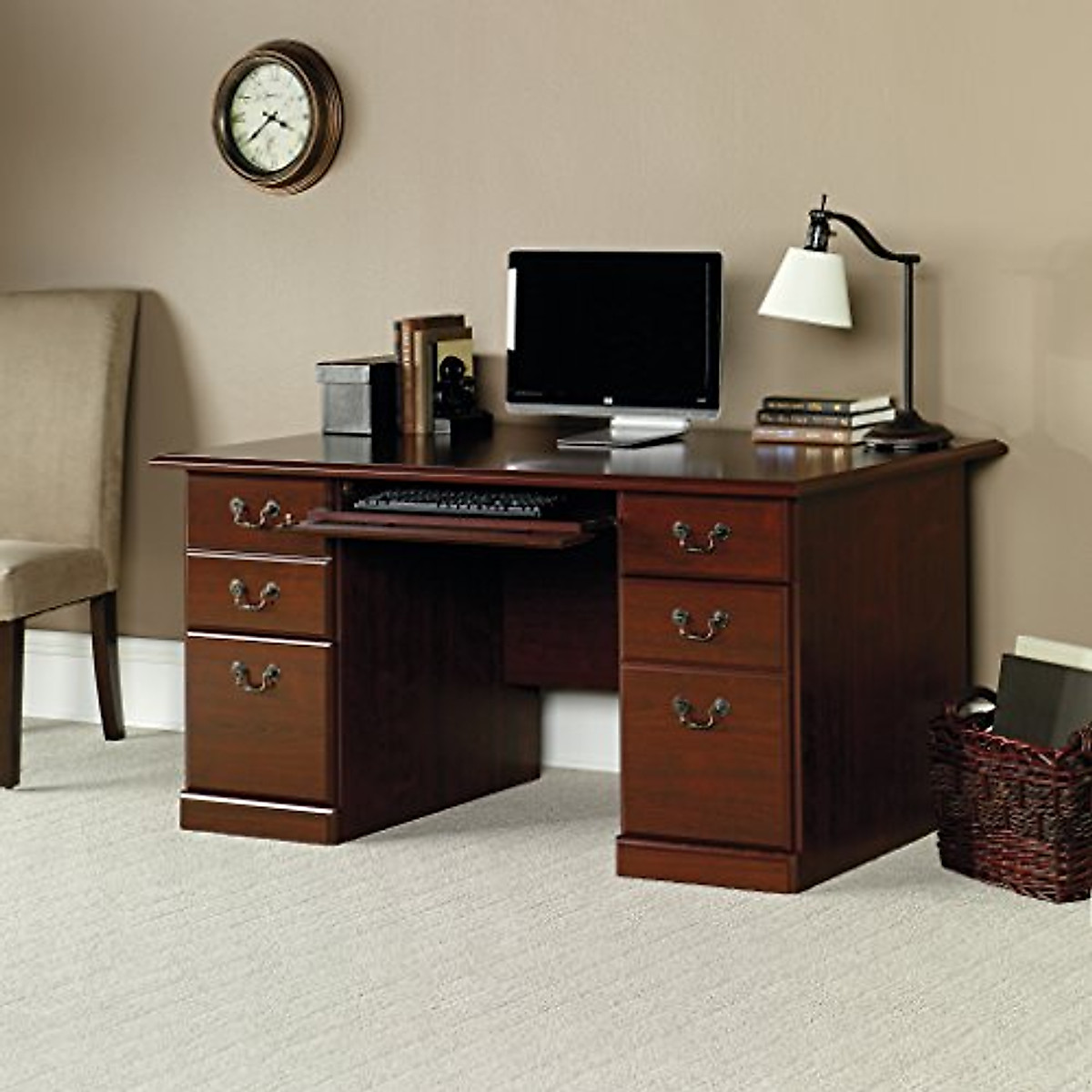 Sauder Heritage Hill Computer Desk - Classic Cherry Finish