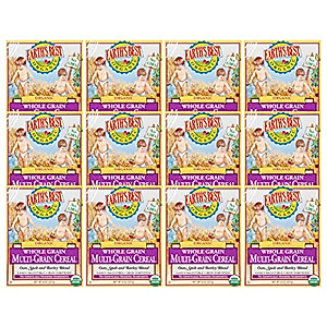 Earth's Best Organic Baby Food, Organic Whole Grain Multi-Grain Baby Cereal, Non-GMO, Easily Digestible and Iron Fortified Baby Food, 8 oz Box (Pack of 12)