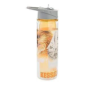 Vandor Star Wars Story Hans Solo Water Bottle, Tritan, Gray