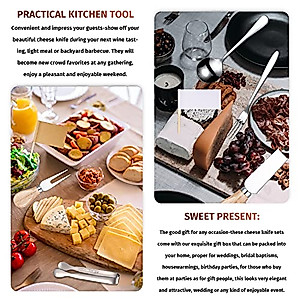 Yetene Charcuterie Board Accessories Round Wooden Tray 20" with Handles Wine Accessory Sets Cheese Spreader Knife Butter Knife Set Mini Serving Tongs Spoons Forks for Party Wedding Christmas