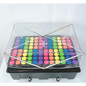 Clone Machine 96 Site, Aeroponic Cloning System Using 2 in Neoprene Insert Collars with Free Cloner Humidity Dome for Plant Cutting Propagation