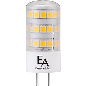 EmeryAllen EA-GY6.35-4.0W-001-279F Dimmable Miniature Bi-Pin Base LED Light Bulb, 12V AC/DC-4Watt (50W Equivalent) 425 Lumens, 2700K, 1 Pcs